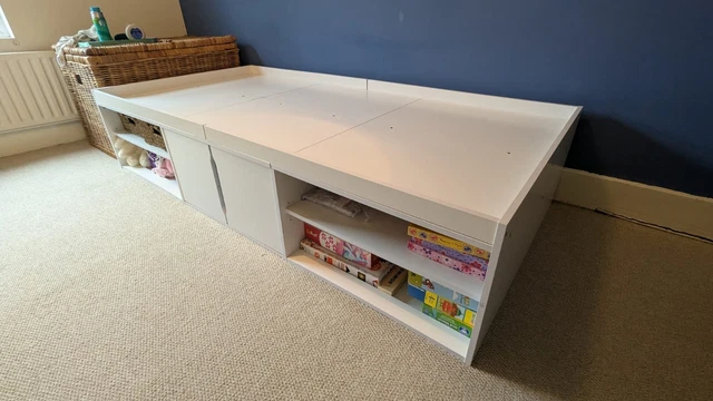 SINGLE BED FRAME with storage (No Mattress) £16.15 - PicClick UK