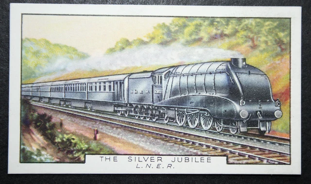 THE SILVER JUBILEE LNER Streamlined Train Vintage 1930's Card LD21M £3. ...