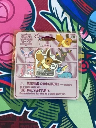 2023 POKEMON EUROPEAN International Championships Eevee Pin Badge EUIC ...