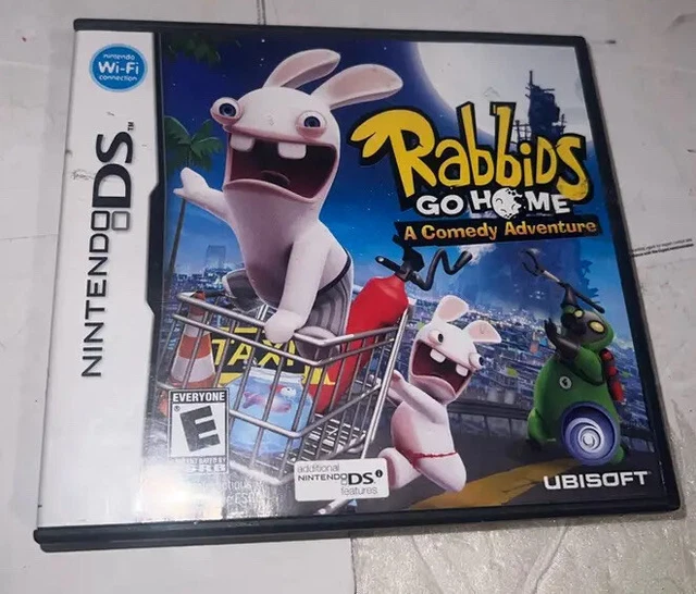 RABBIDS GO HOME A Comedy Adventure Nintendo DS Video Game 2009 E ...