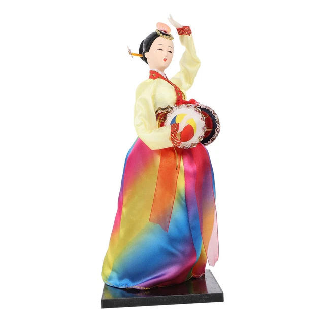 BAMBOLA HANBOK ALL'UNCINETTO Coreano Bomboniere Matrimonio Arredamento ...