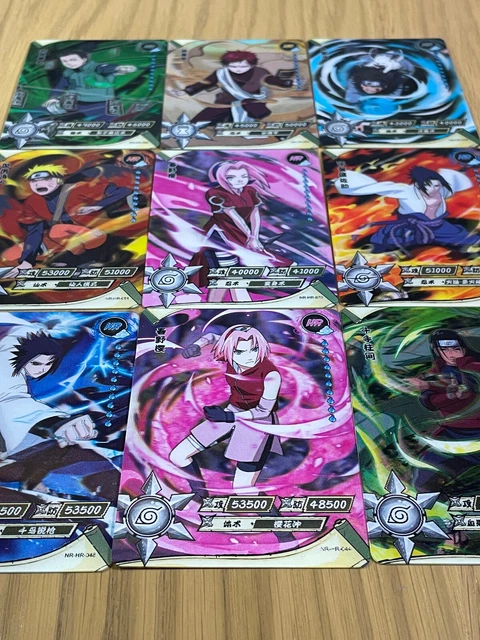 LOT OF 9 Naruto Ultra Rare 3D HR Trading Cards Kayou Official ...