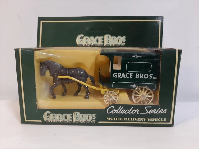 GRACE BROS. COLLECTOR Series Horse-Drawn Van Model Delivery Vehicle $10 ...