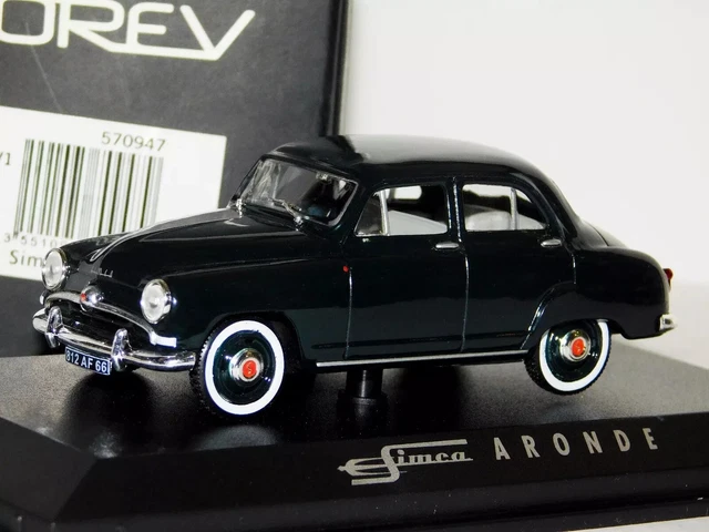 SIMCA ARONDE ANNÉE 1954, Norev 1/43 EUR 83,92 - PicClick FR