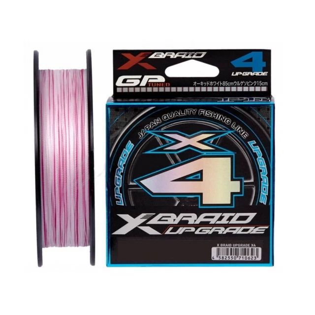 YGK X-BRAID UPGRADE X4 100m | Weiß/Rosa | Japanische PE Schnur | UL ...