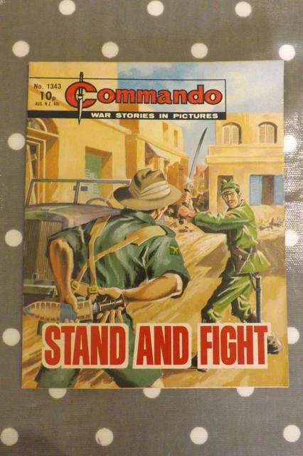 COMMANDO COMIC WAR STORIES IN PICTURES No.1343 STAND AND FIGHT GN2098 £7.99 - PicClick UK