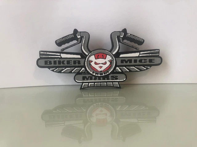 BIKER MICE FROM Mars Display Logo Text Stand Throttle Vinnie Modo ...