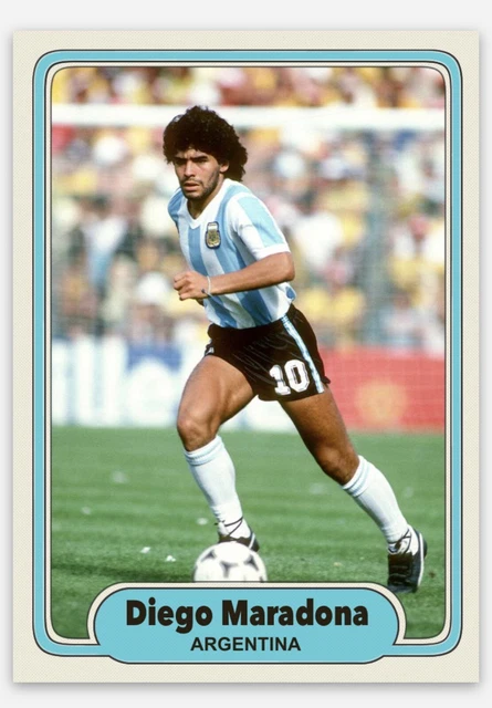 DIEGO MARADONA ARGENTINA Card Soccer Football Card World Cup $9.49 ...