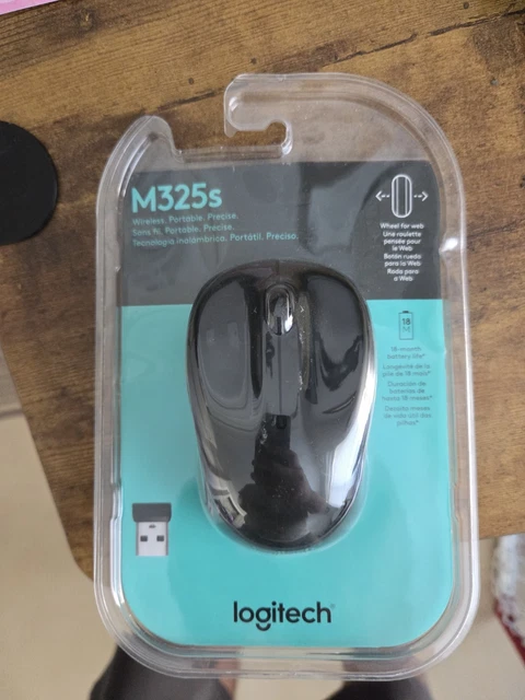 LOGITECH M325 WIRELESS Optical Mouse + USB Unifying Receiver for PC ...