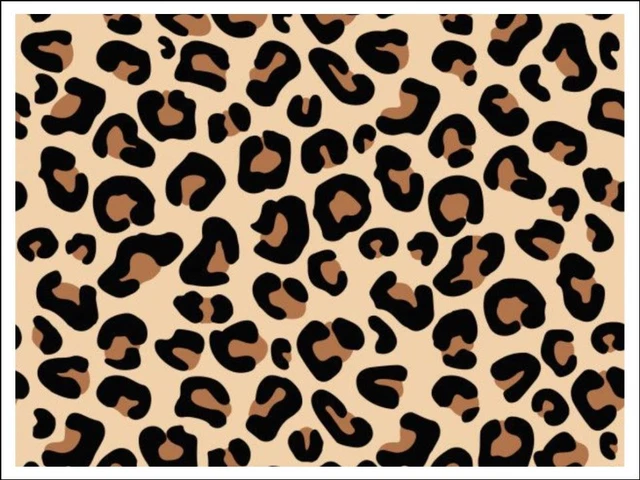 LEOPARD PATTERN CAKE Toppers Edible Icing Animal Print Cake Decoration ...