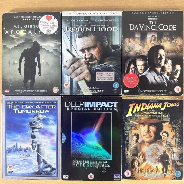APOCALYPSE THE DAVINCI Code Robin Hood Deep Impact DVD Bundle £11.99 - PicClick UK