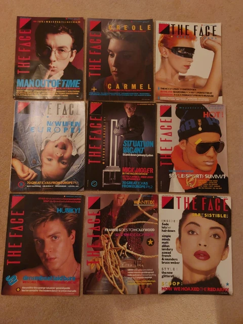 9 ORIGINAL RARE The Face magazine bundle 1980s Issues No 40 - 48 Very ...