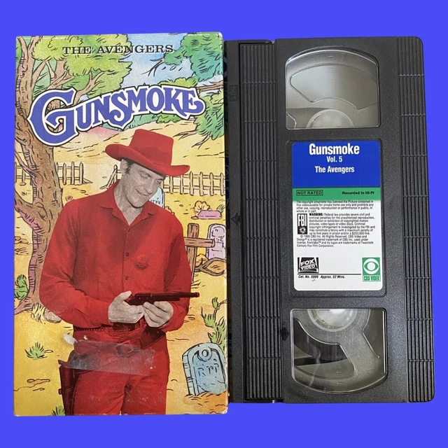 GUNSMOKE VOL. 5- The Avengers VHS. T.V show. CBS Video. Free Shipping ...