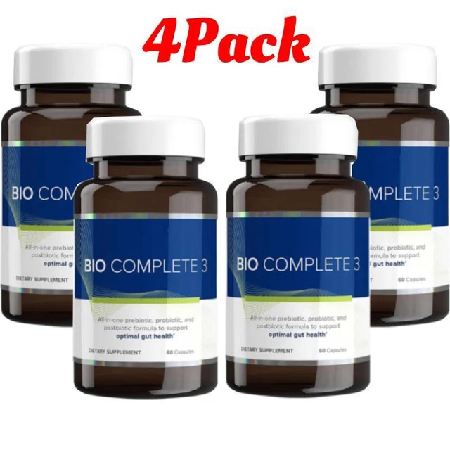 GUNDRY MD BIO COMPLETE 3 NEW PreBiotic ProBiotic&Po stBiotic 4Pack £18. ...