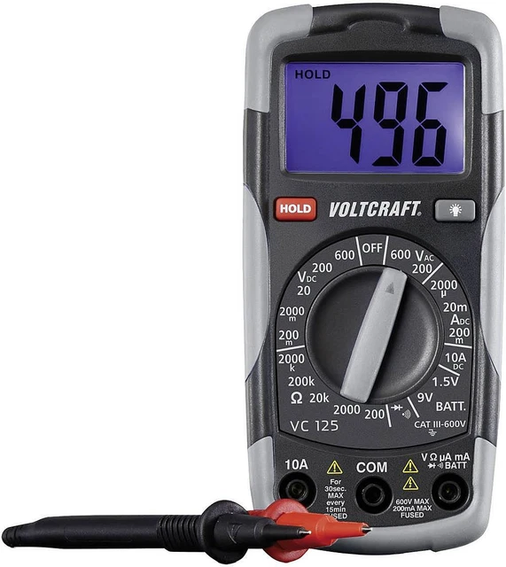 VOLTCRAFT HAND-MULTIMETER DIGITAL DT-TEST-KIT 150 Kalibriert ...