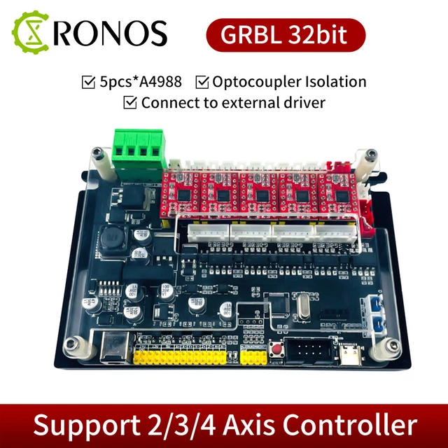 GRBL 32 BIT 4 Axis Control Board Offline Controller for CNC Engraving ...