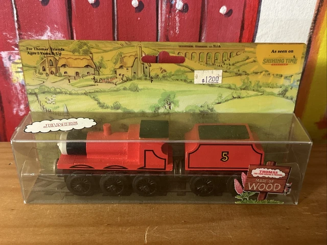 JAMES V1 1992 Thomas The Tank Engine & Friends Wooden Railway Train ...