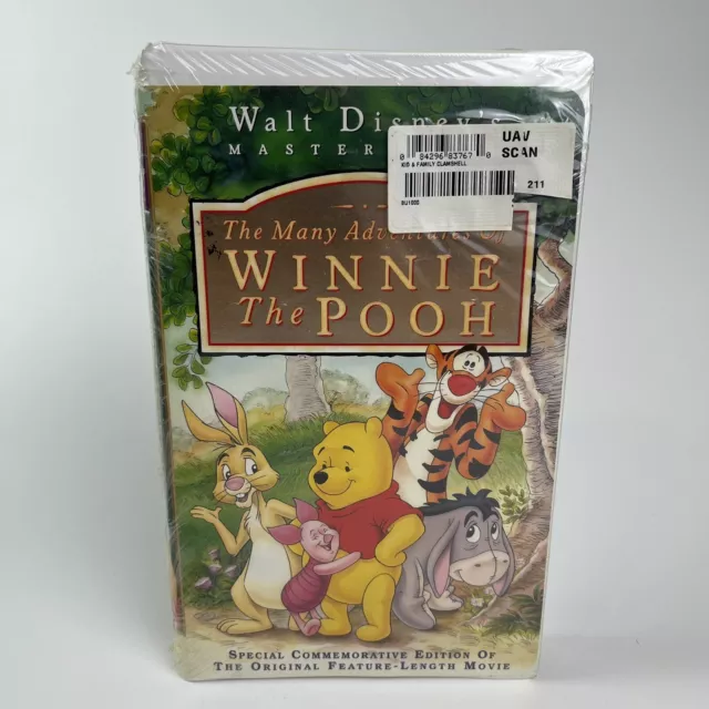 The Many Adventures Of Winnie The Pooh Vhs 1996 Disney Masterpiece