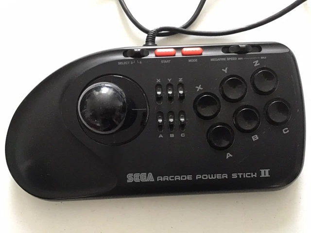 MEGA DRIVE ARCADE Power Stick II controller joystick Genesis CD 32 ...