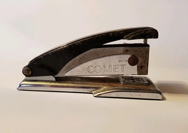 VERY RARE VINTAGE OFREX 80 COMET stapler desktop Art Deco machine age ...