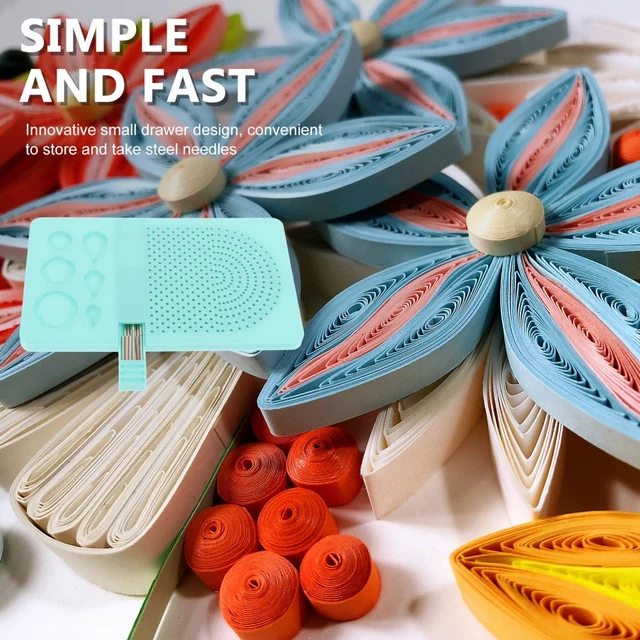 5 SETS PAPER Quilling Kit for Beginners Tool Board with Pin Boards £33. ...
