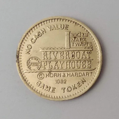 MARK TWAIN'S RIVERBOAT Playhouse Arcade Game Token 24mm £12.29 ...