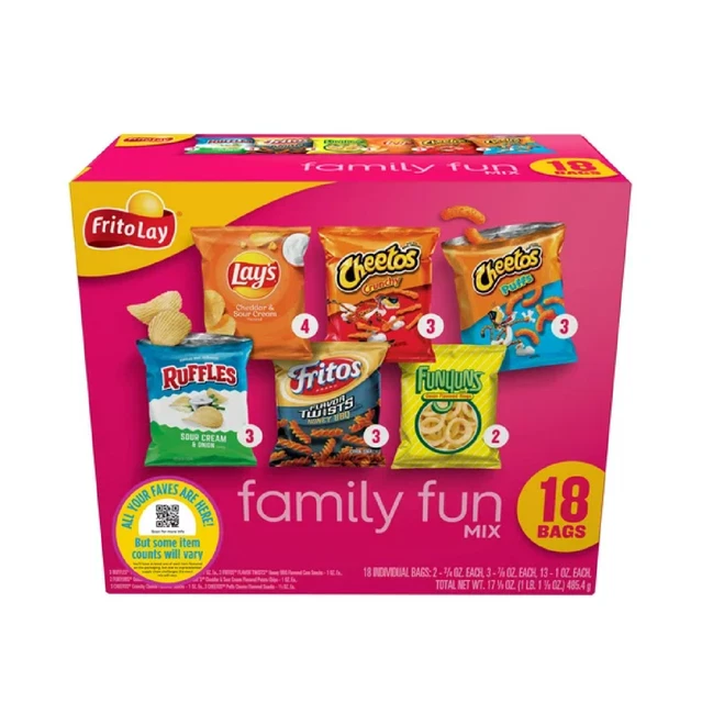 FRITO-LAY FAMILY FUN Mix Variety Pack 18 Count EUR 15,46 - PicClick FR