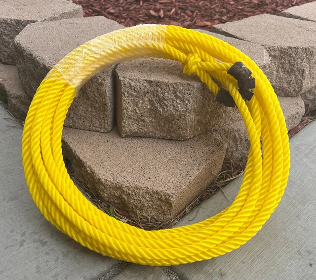 SADDLE HORSE WESTERN Poly Nylon Rope Reata Para Florear Lasso Rope Soga ...