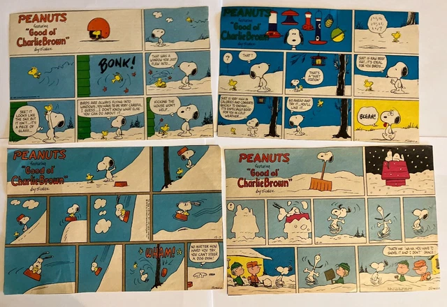 VINTAGE SNOOPY PEANUTS Charlie Brown Newspaper Comic Strip Charles ...