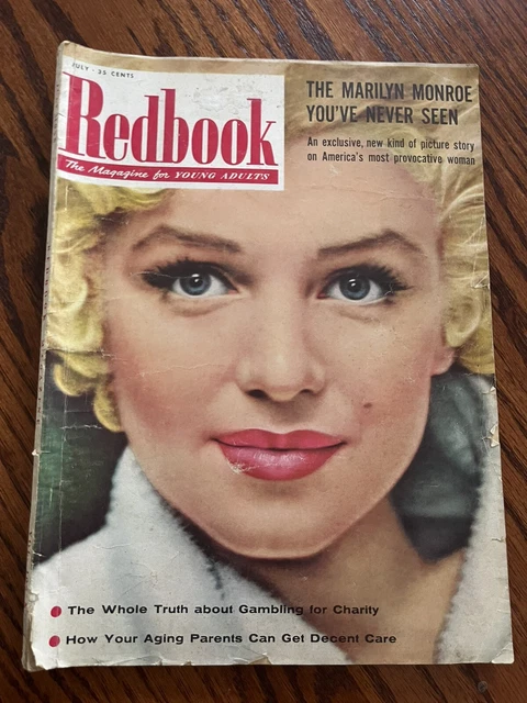 REDBOOK JULY 1955 Women's Magazine MARILYN MONROE Cover £15.15 ...