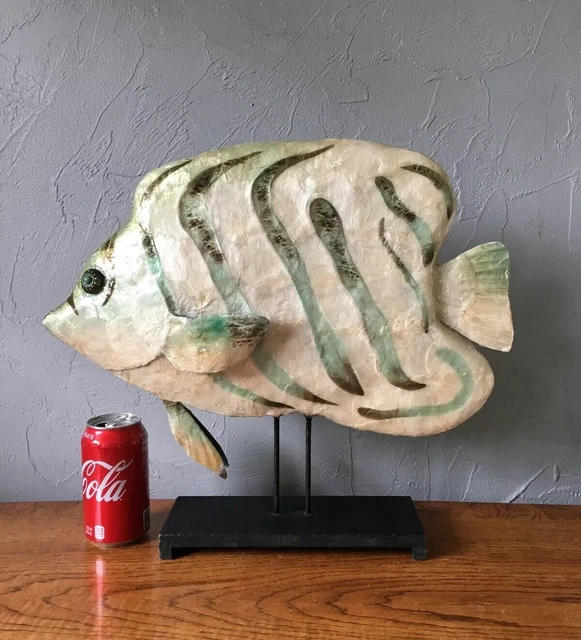 VINTAGE TROPICAL SALTWATER Fish Mount Folk Art Taxidermy Repro Large 18 ...