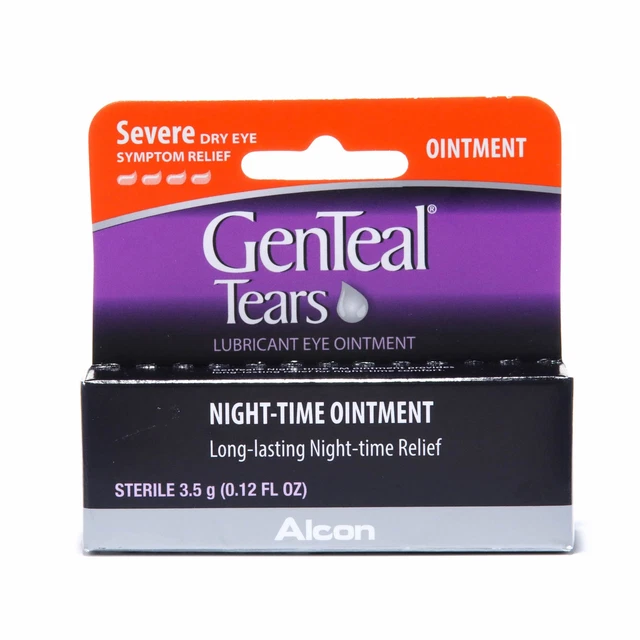 GENTEAL TEARS LUBRICANT Eye Ointment Severe Dry Eye Symptom Relief 0.12 ...