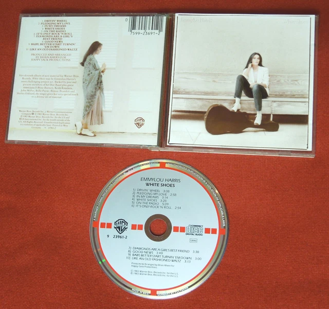 EMMYLOU HARRIS WHITE Shoes 1983 WEST GERMANY Target CD rare oop 1pr ...