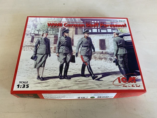 ICM 35611 1:35 WWII German Staff Personnel ungebaut und komplett EUR 7 ...
