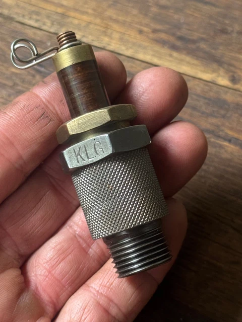 VINTAGE KLG 396 18mm Mica Spark Plug Motorcycle NORTON CS1 Antique ...
