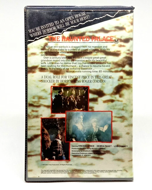 THE HAUNTED PALACE VHS PAL Extremely Rare HORROR Ex-Rental Clamshell ROADSHOW £18.62 - PicClick UK