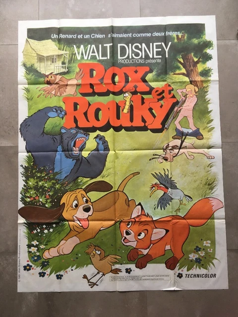 ORIGINAL ROX ET ROUKY Poster - Walt Disney - 1981 - 120*160cm £40.50 ...