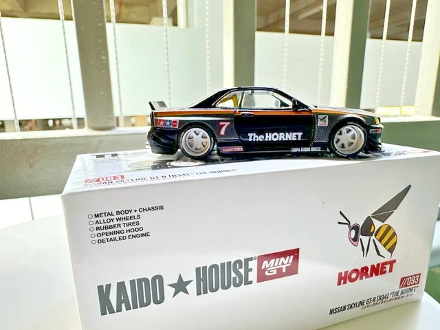 KAIDO HOUSE X Mini GT Nissan GT-R R34 The Hornet Tamiya KHMG093 1/64 £ ...