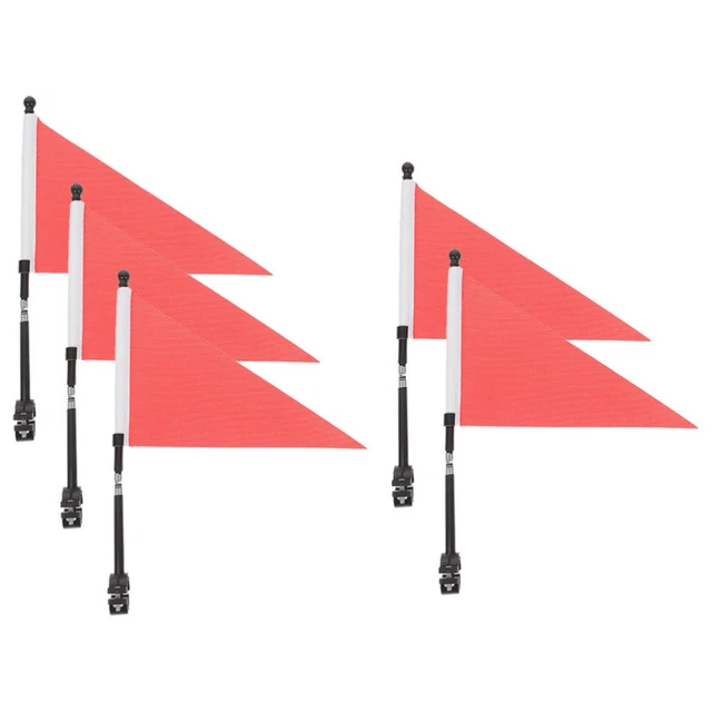 5 SETS DRAPEAU De Remorque Vélo Drapeaux D'avertissement Cyclisme ...