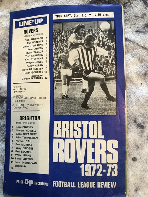 BRISTOL ROVERS MATCH Day programmes £10.00 - PicClick UK