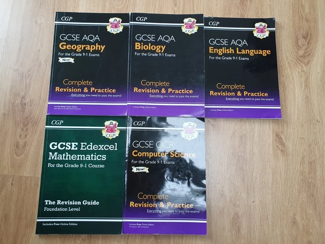 CGP GCSE REVISION & Practice-Geography,Biology,English Lang,Maths,Comp ...