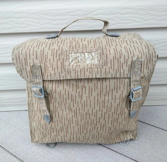 ORIGINAL EAST GERMAN Army Military Vintage Strichtarn Rucksack Pack £31 ...