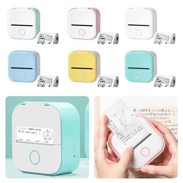 MINI THERMAL PRINTER Pocket Bluetooth Phone Photos Label Printing ...