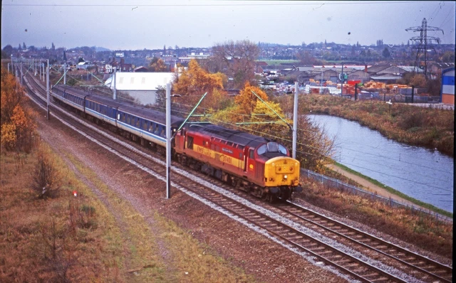 ORIGINAL RAILWAY 35MM Slide Class 37 37401 Smethwick 6 12 2000 With ...