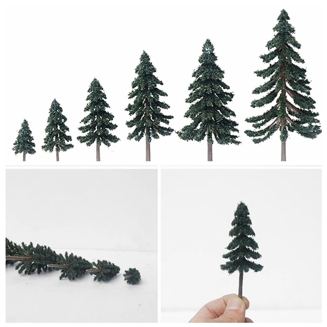 DECORATION LAYOUT PROP DIY Tree Model Green Scenery Landscape Cedar ...