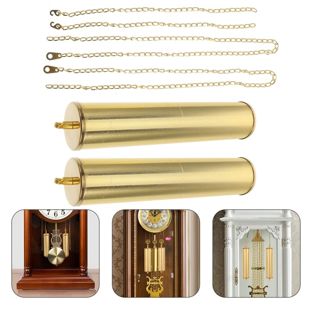 PENDULUM CLOCK MECHANISM Movement Repair Kit Replacement Chain Weight ...