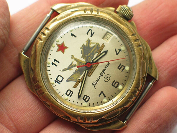 RARE SOVIET VOSTOK Komandirskie Military watch Russian Army *SERVICED ...