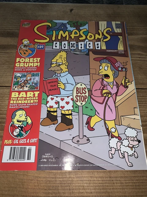 THE SIMPSONS ISSUE 89 Matt Groening Bongo Cartoon Comic Magazine EUR 4 ...