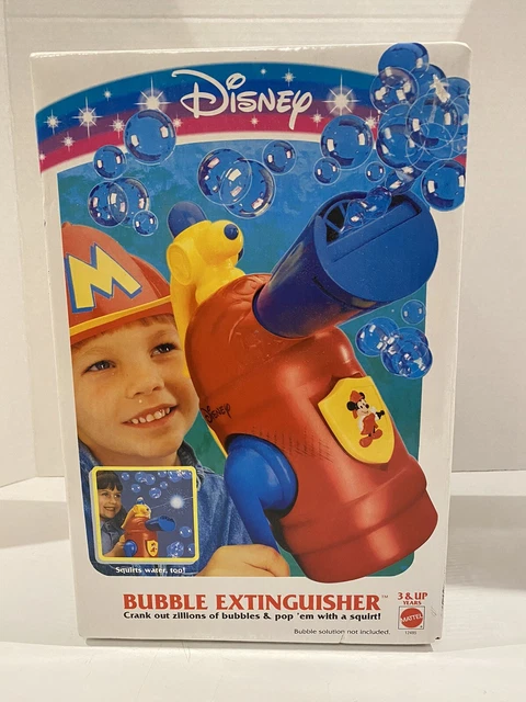 RARE VINTAGE 1994 Disney Bubble Extinguisher Bubble Maker Mattel New ...