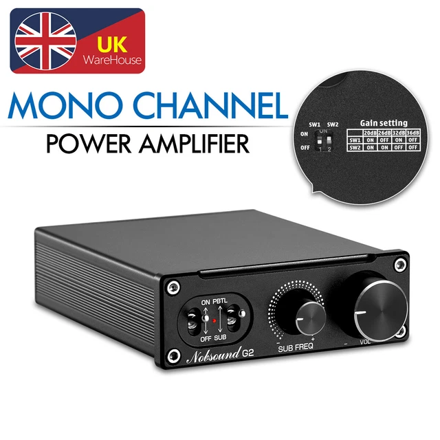 RETURN-MONO CHANNEL SUBWOOFER Full-Frequency Digital Amplifier Desktop ...